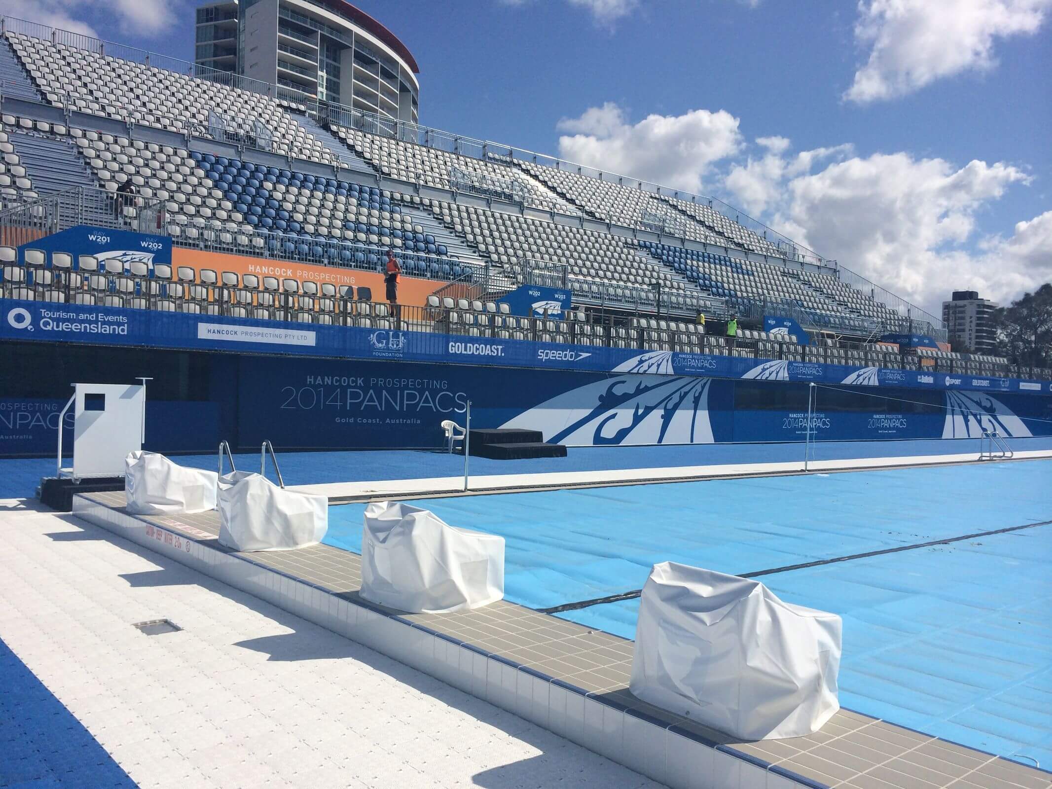 Photo Gallery: Pan Pacs Venue, Team USA Media Day - Swimming World