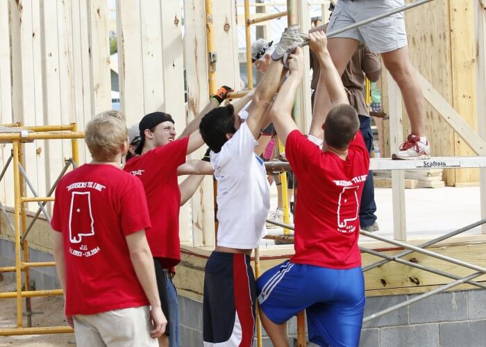 University of Alabama Student-Athletes Honor John Servati with Habitat ...