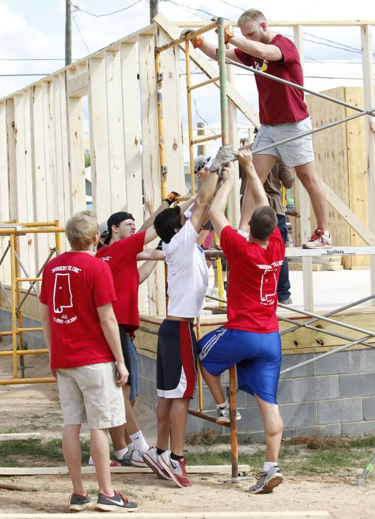 University of Alabama Student-Athletes Honor John Servati with Habitat ...
