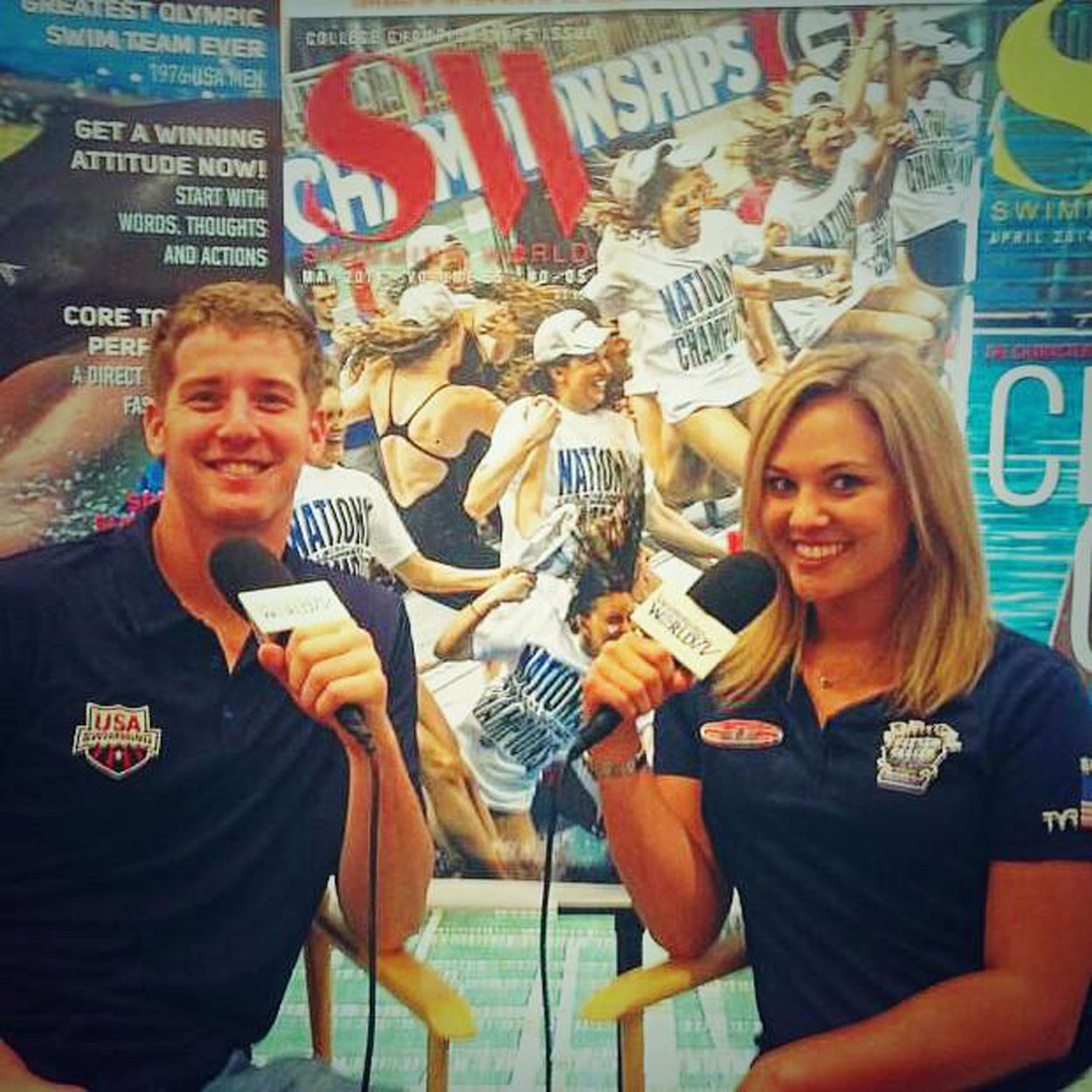 Jimmy Feigen and Chloe Sutton Take Over The Morning Swim Show ...