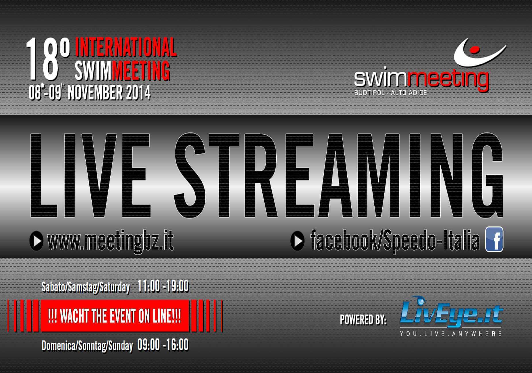Watch: Bolzano International Swim Meeting Live Stream Here