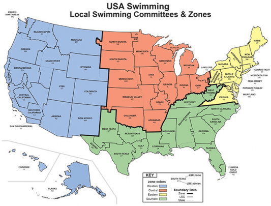USA Swimming Top Zone Times Comparison Chart Released - Swimming World