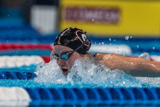 Hali Flickinger Holds Off Cassidy Bayer to Win 200 Fly in Indy ...
