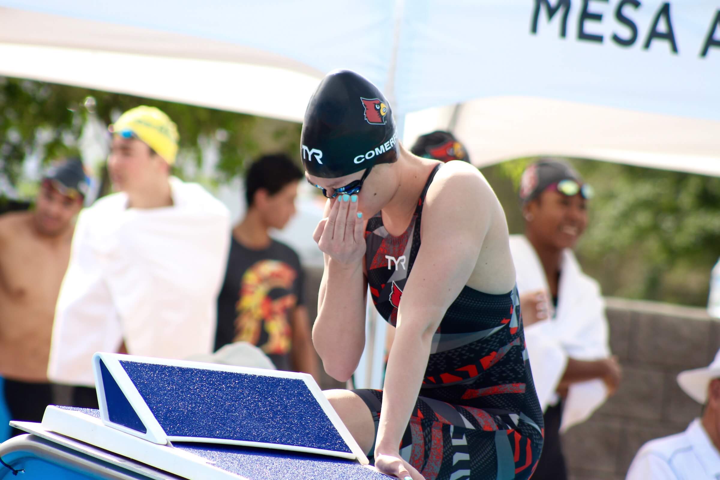 Mallory Comerford Out-Touches Margo Geer in Mesa 100 Free - Swimming World