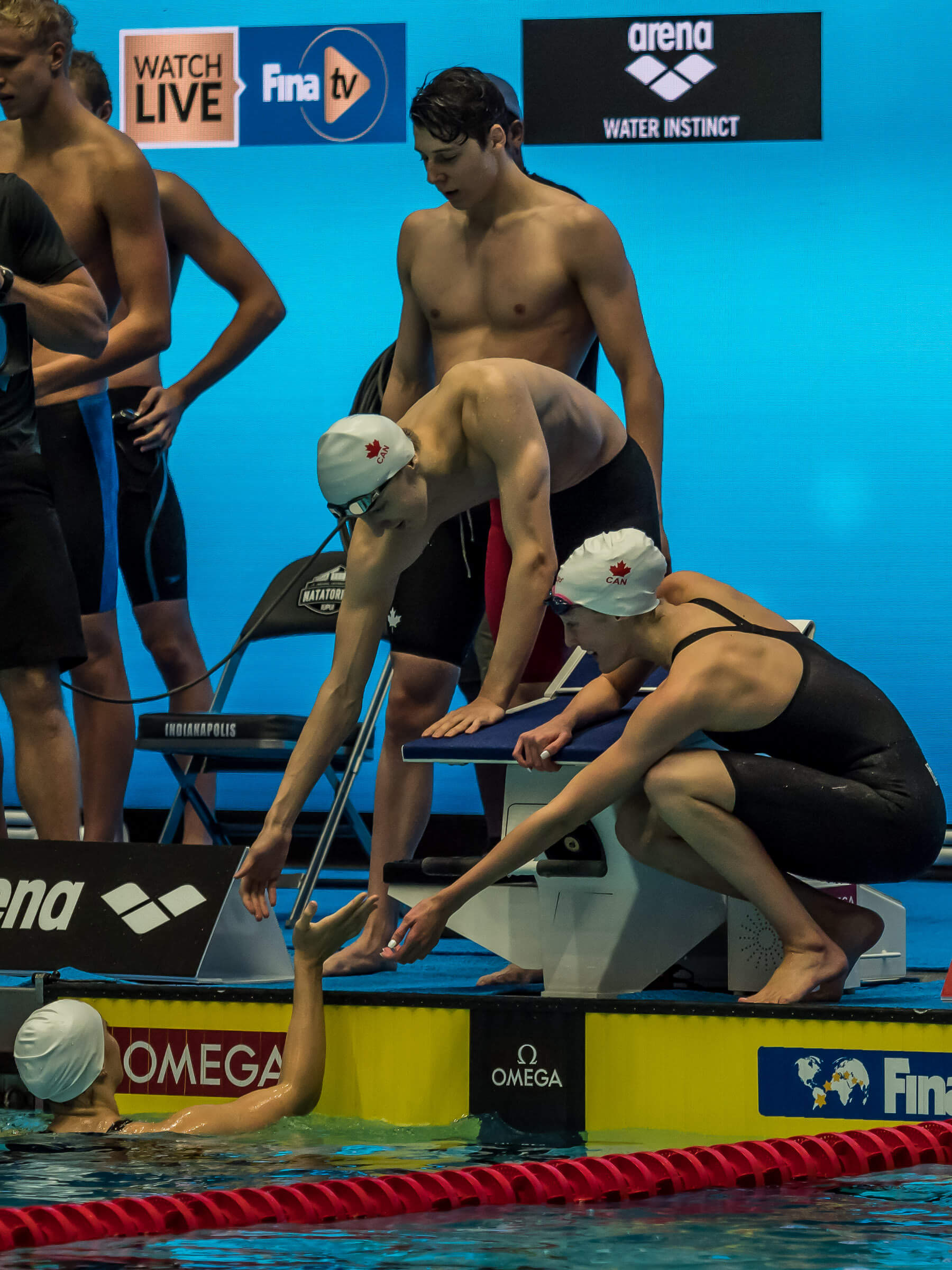Team Canada Edges Out Team USA for Gold in Mixed 4x100 Freestyle Relay ...