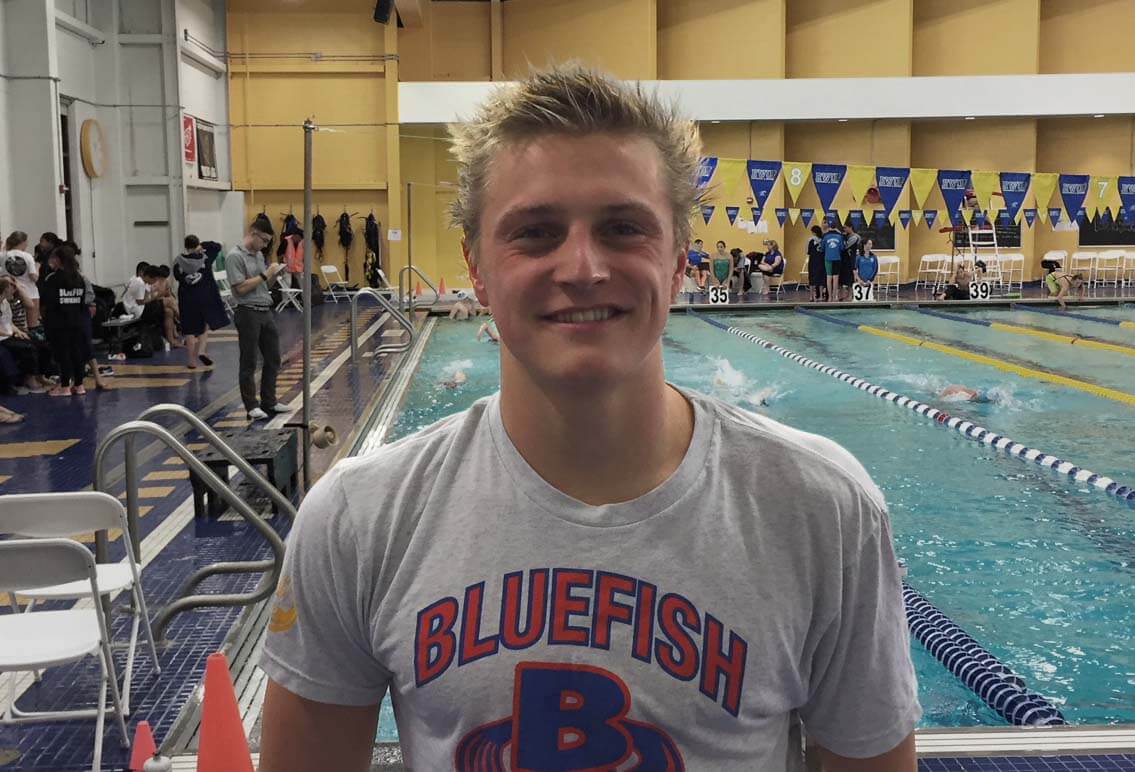 Harry Homans Breaks RWU Pool Record at Swimming World Fall Classic