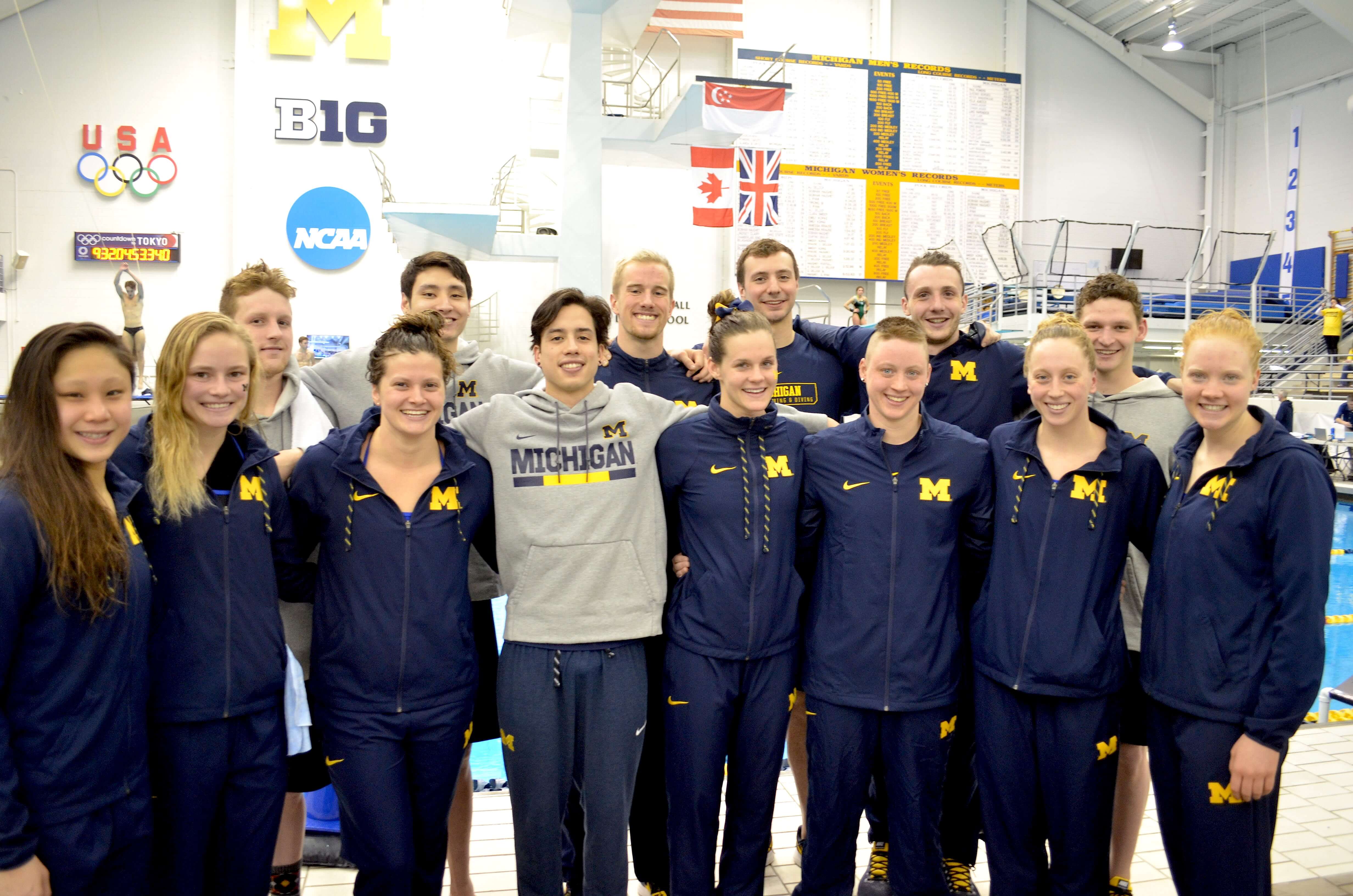 Michigan Sweeps Michigan State on Senior Night - Swimming World