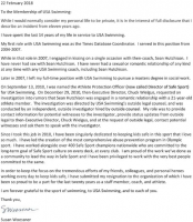 USA Swimming Safe Sport Director Susan Woessner Announces Resignation