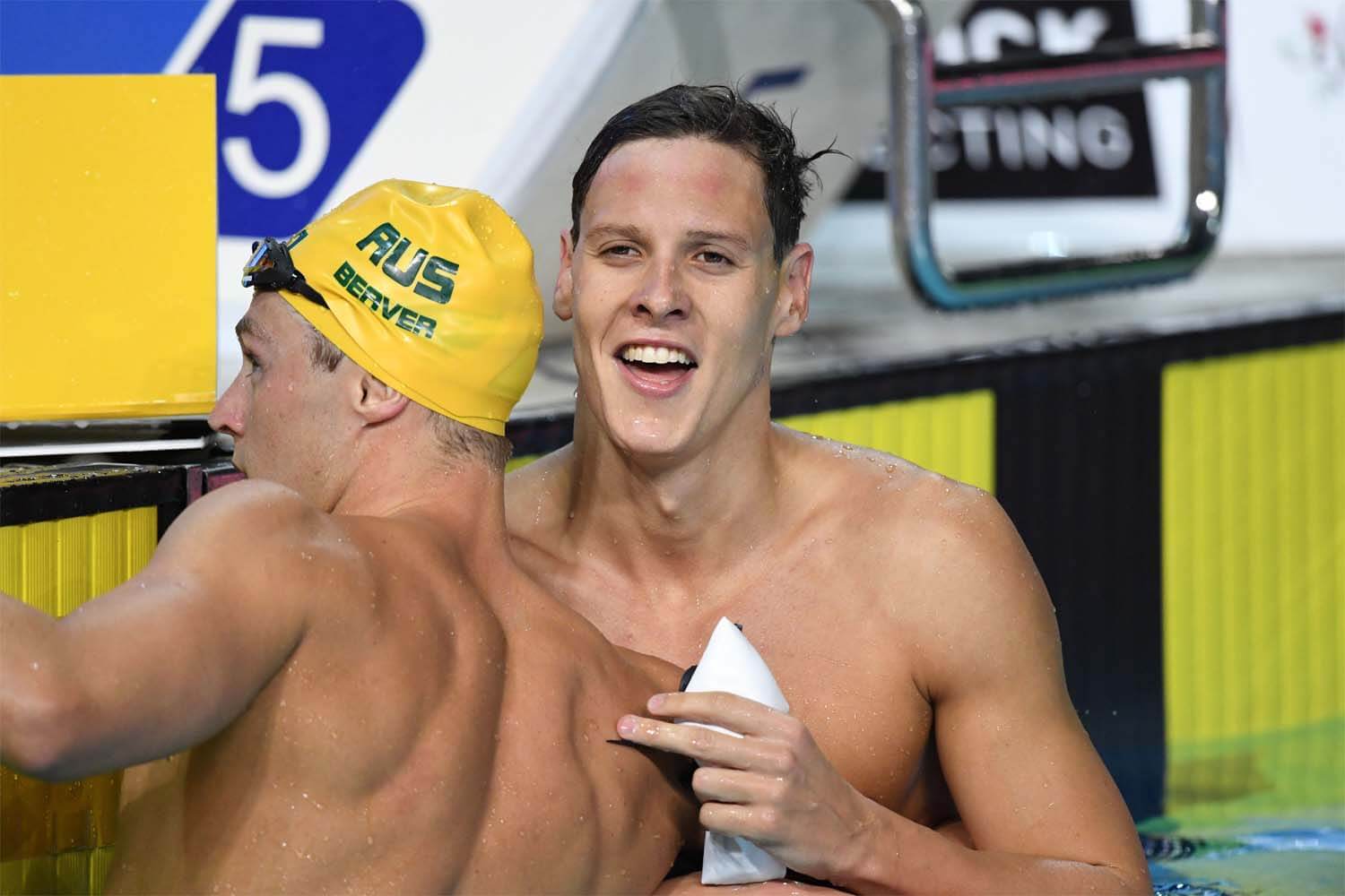 Mitch Larkin Leads 1-2-3 Australian Finish in 50 Back at Commonwealth ...