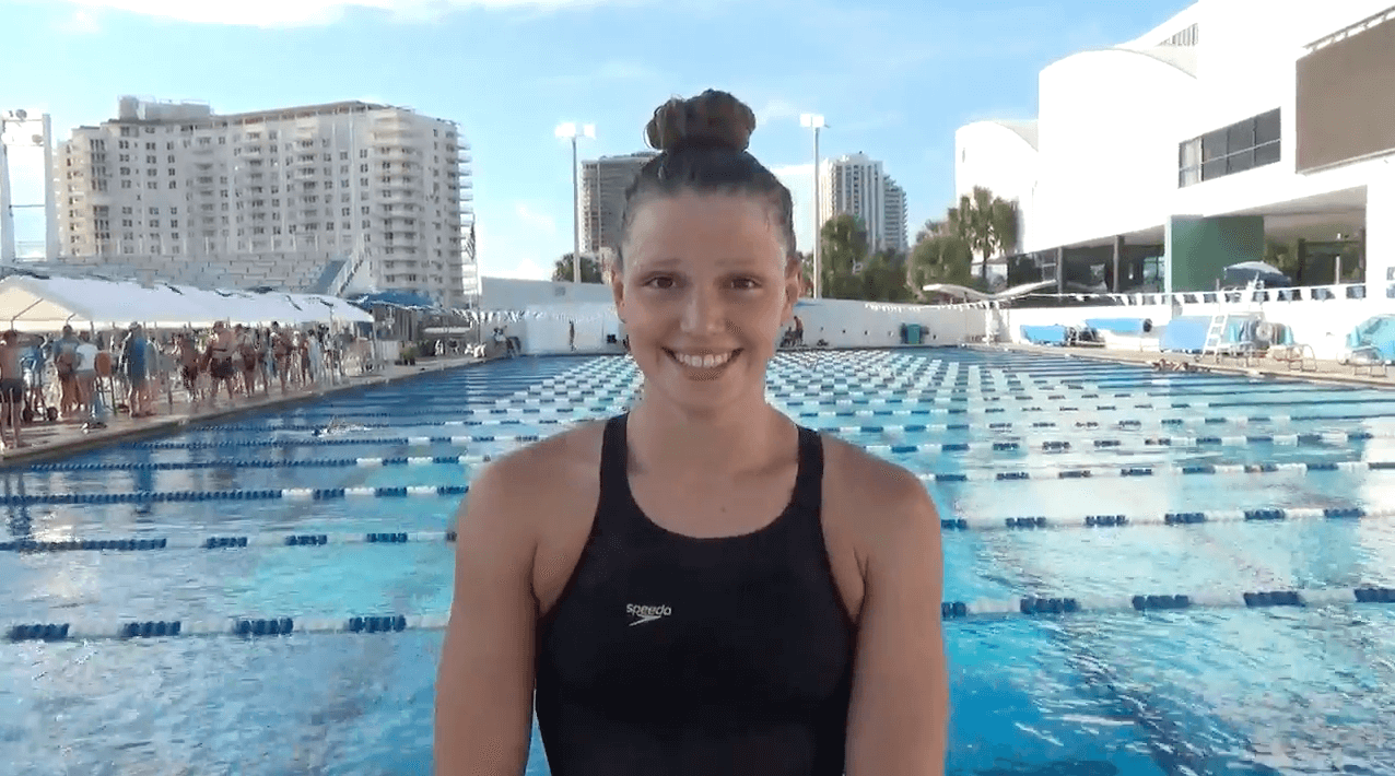(VIDEO INTERVIEW) Phoebe Bacon Still Getting Used To Swimming Outside ...