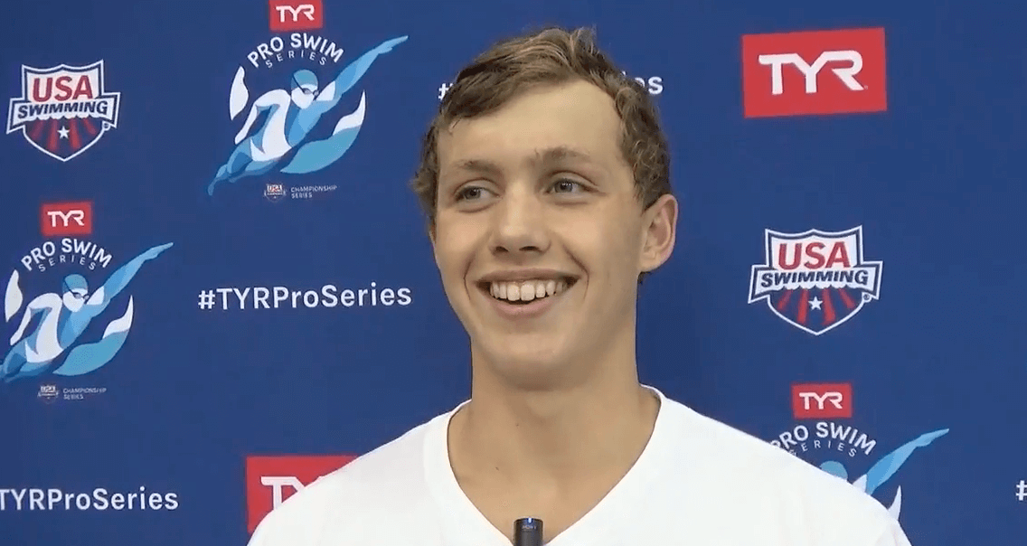 Video Interview Carson Foster Learning From The Pros Swimming World