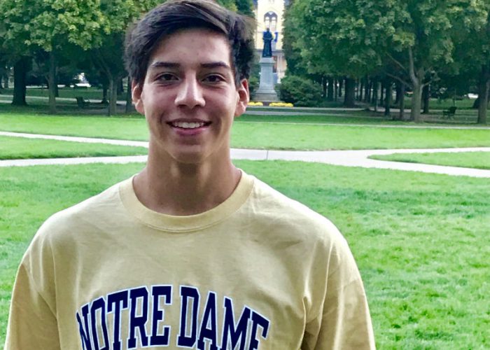 After Tokyo Adventure, Notre Dame’s Tyler Christianson Looking Forward