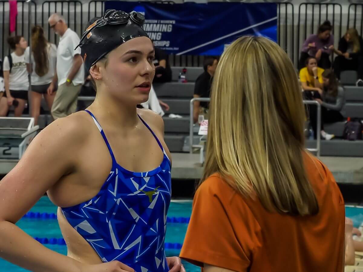 2020 Big 12 Swimming and Diving Championships Day Three Heats: Claire ...