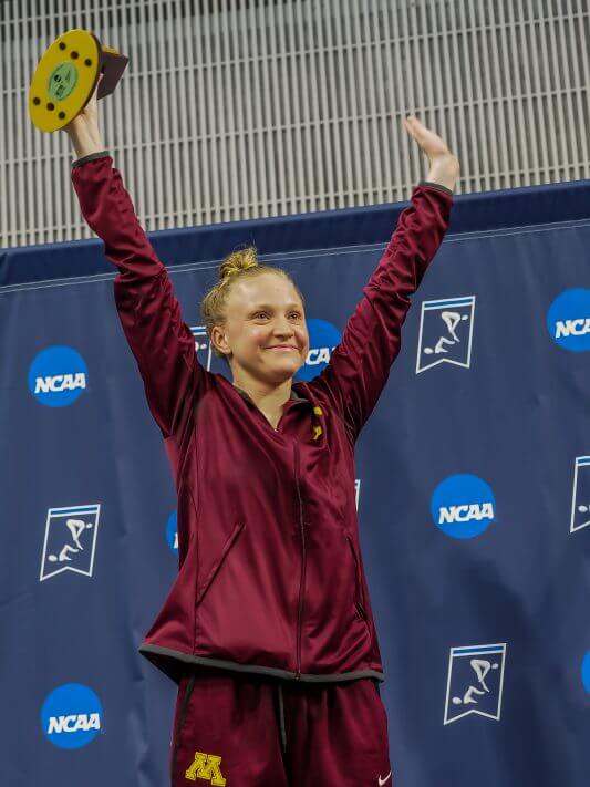 Minnesota's Sarah Bacon Claims 1m Diving NCAA Title with New Meet ...