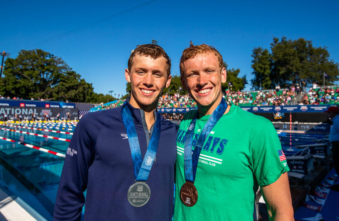 Foster Brothers Sweep Top Spots in 400 IM at Texas Invitational