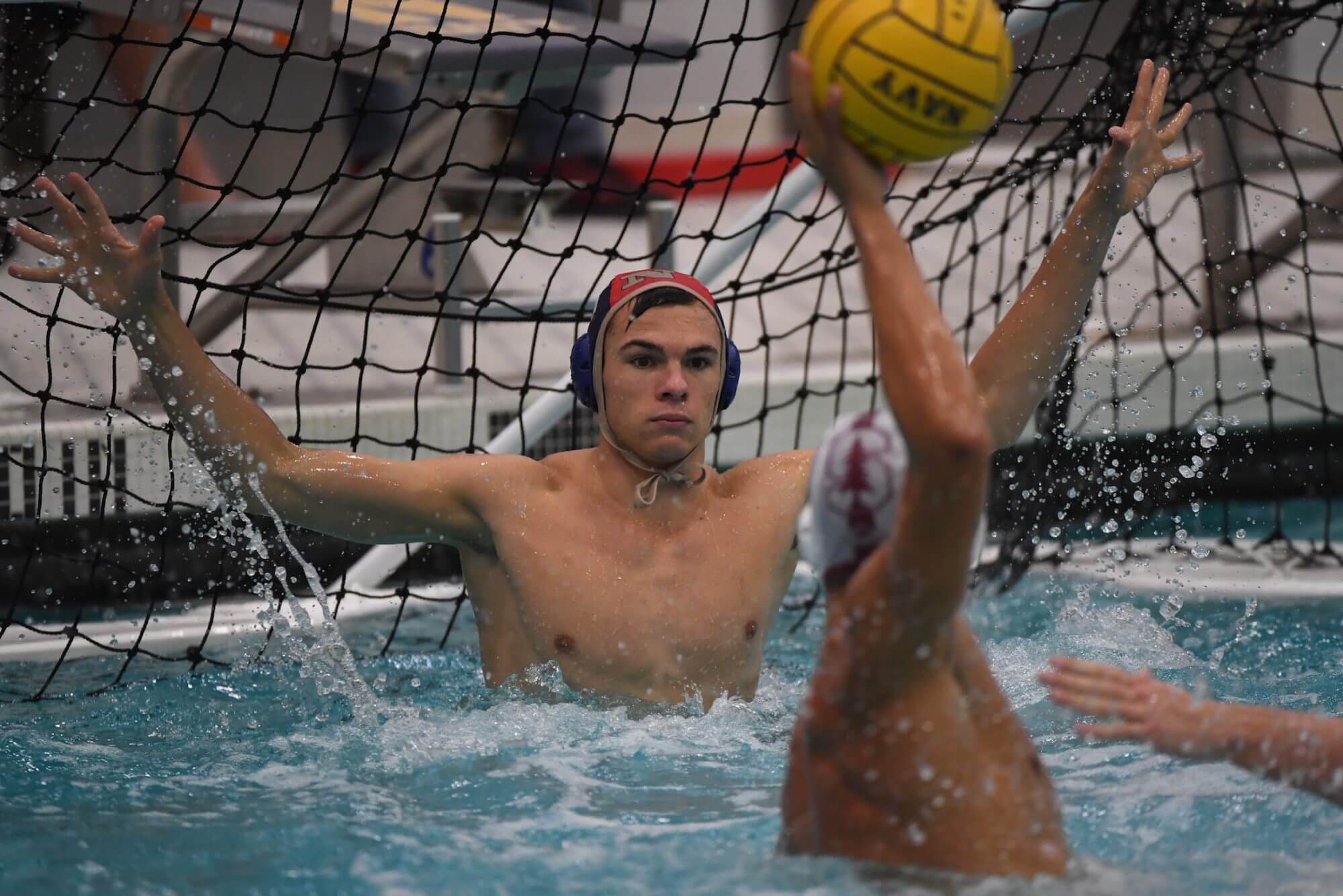 UCLA Water Polo Coach Adam Wright at the Navy Invitational - Swimming World