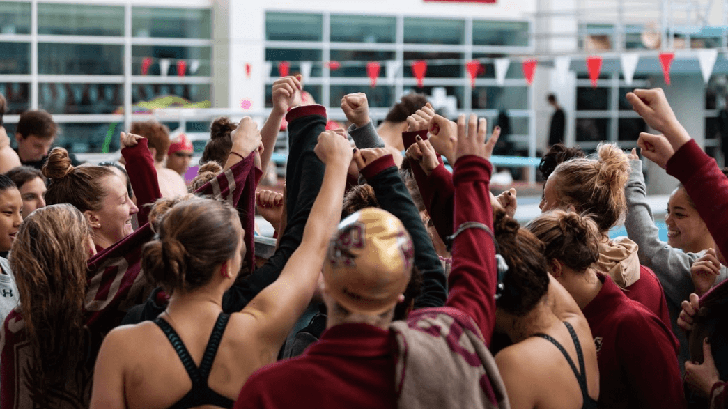 Boston College Sets Three School Records, 18 Pool Marks in Handling BU