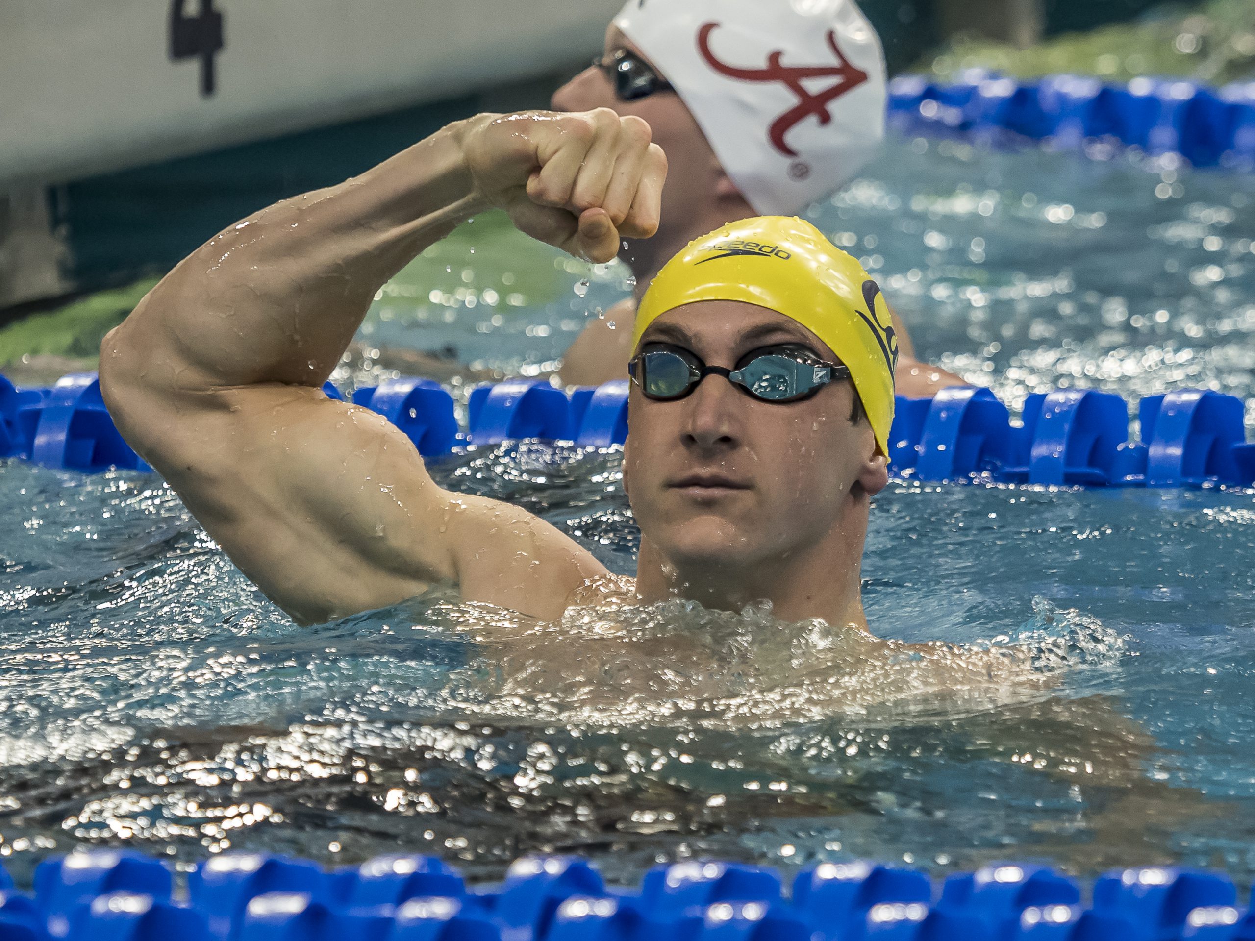 NCAA Men's Champs: Taking Top Seed in 100 Free, Ryan Hoffer Chasing Triple