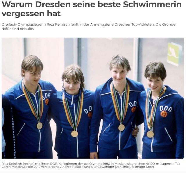 Memories of Moscow 1980: Why Rica Reinisch Had To Retire At 15 After 3 ...