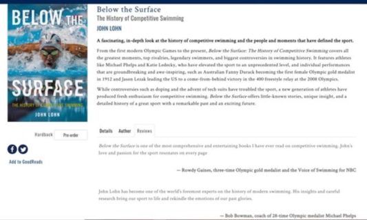 Below the Surface, New Book on the History of the Sport, Set for Release