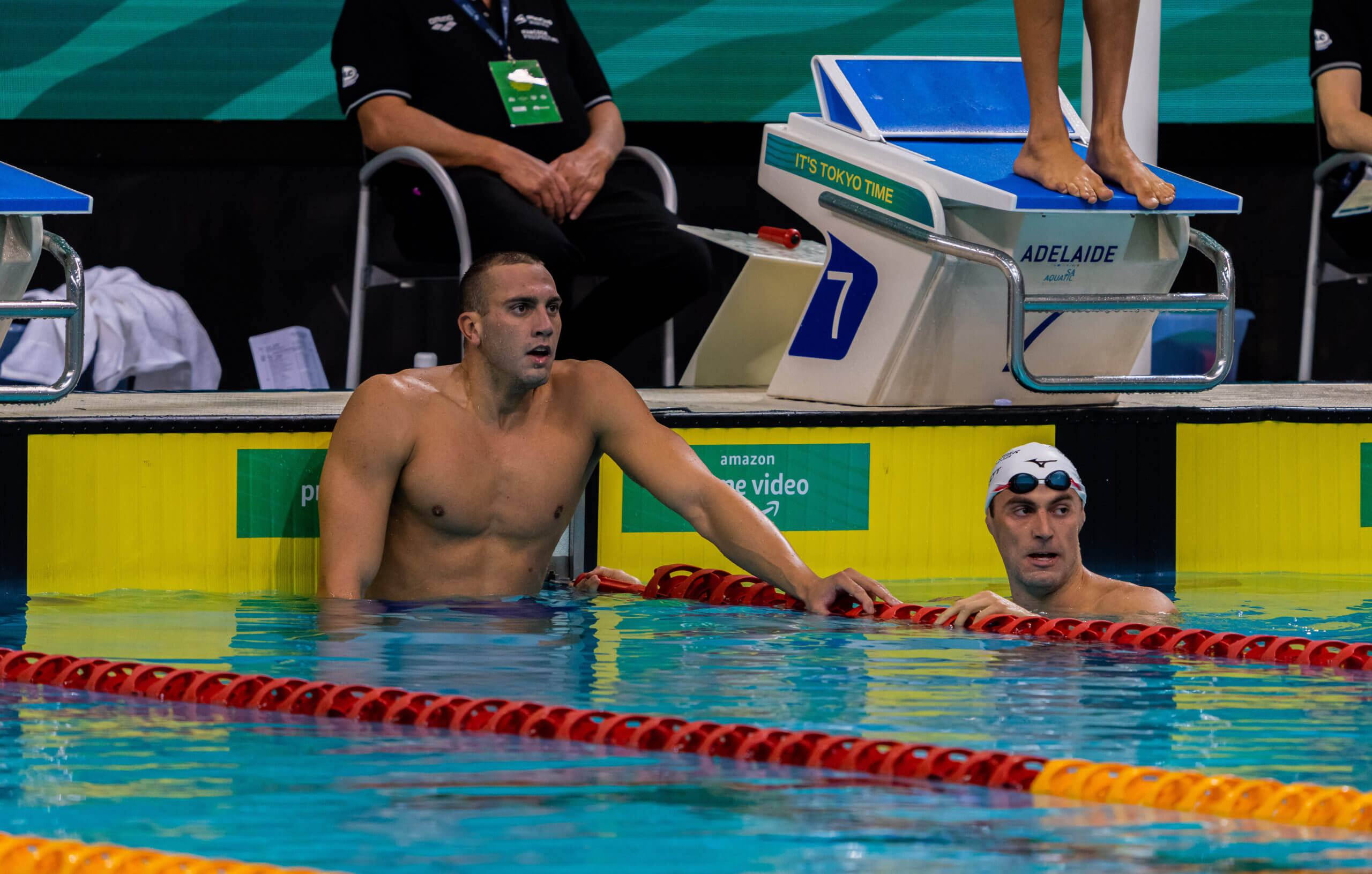 All Eyes On Kyle Chalmers In The 100m Freestyle Final With Zac Incerti ...