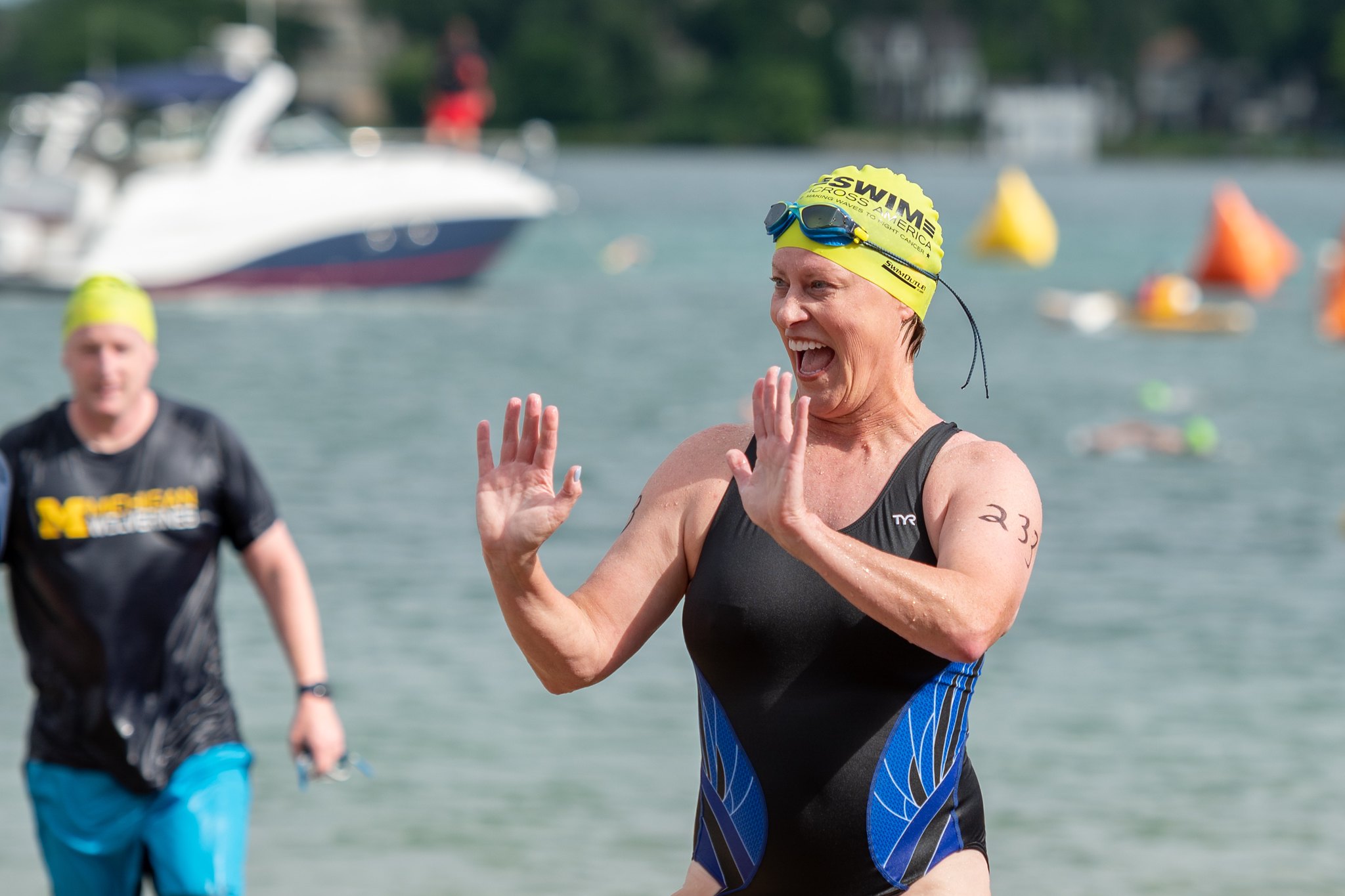 Amazing Grace: Mother Swimming in 14 Swim Across America Events