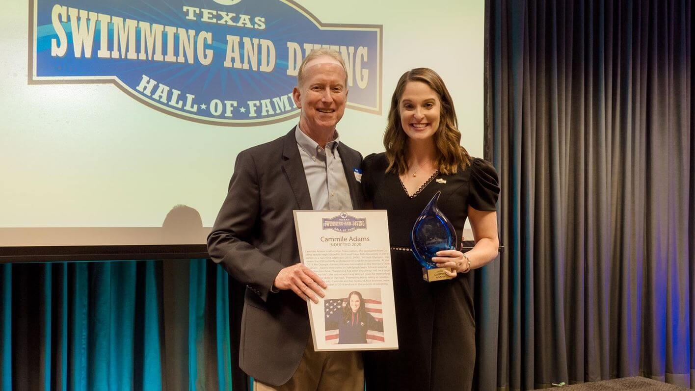 Cammile Adams Inducted into Texas A&M Swimming Hall of Fame