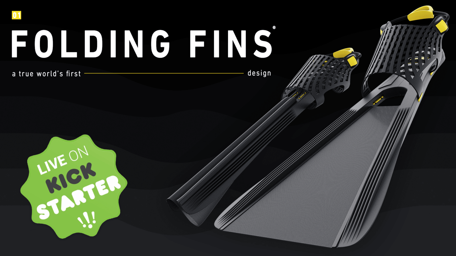 The World's First Folding Fins Available on Kickstarter
