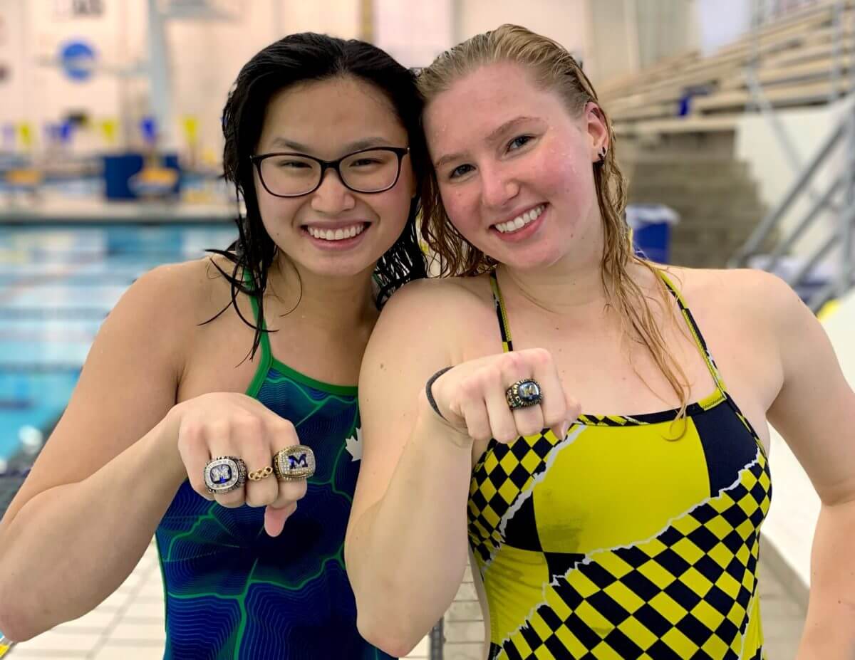 Butterfly U: Michigan's Maggie Mac Neil, Olivia Carter Still Dominate