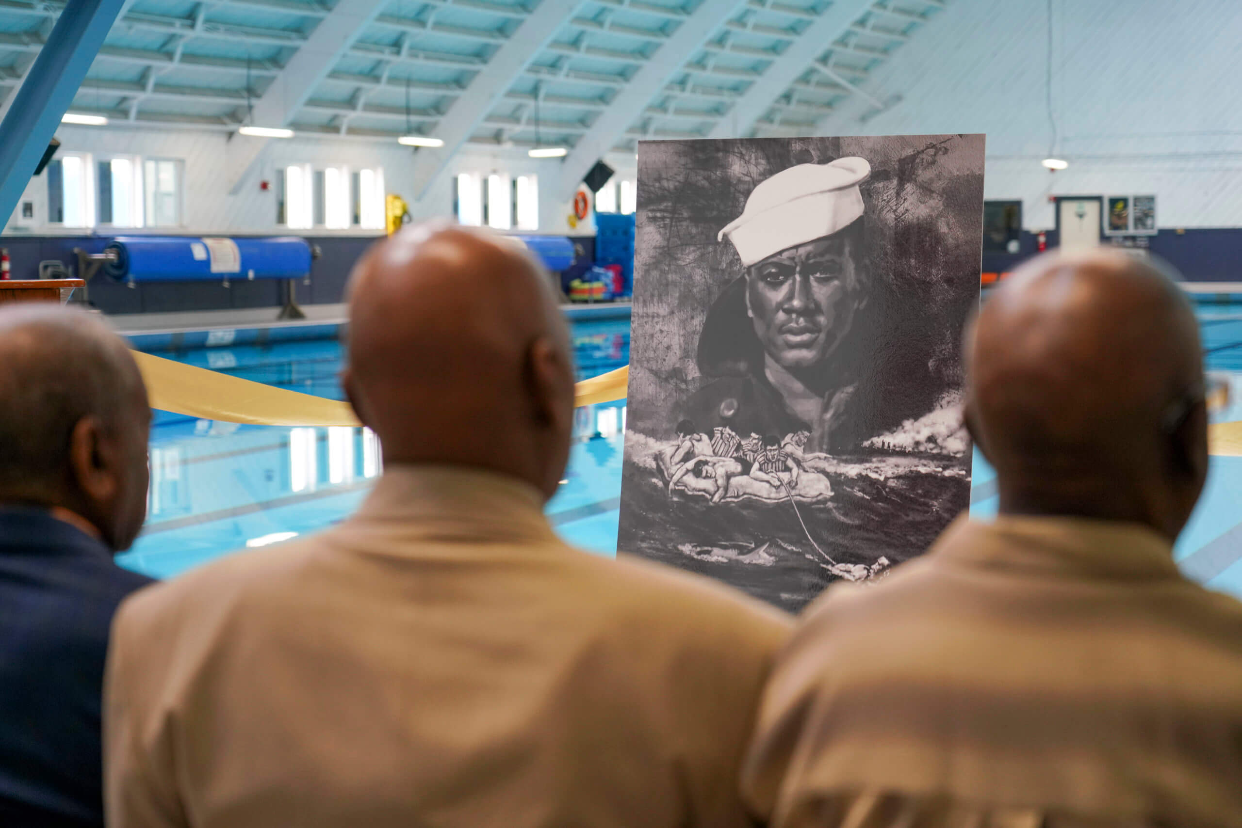 Navy Ceremony Dedicates Pool In Honor of Charles Jackson French