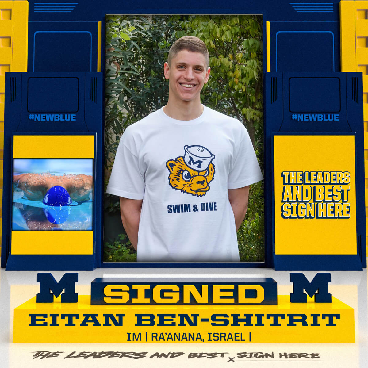 Israeli Record Holder Eitan Ben-Shitrit Commits to Michigan - Swimming ...