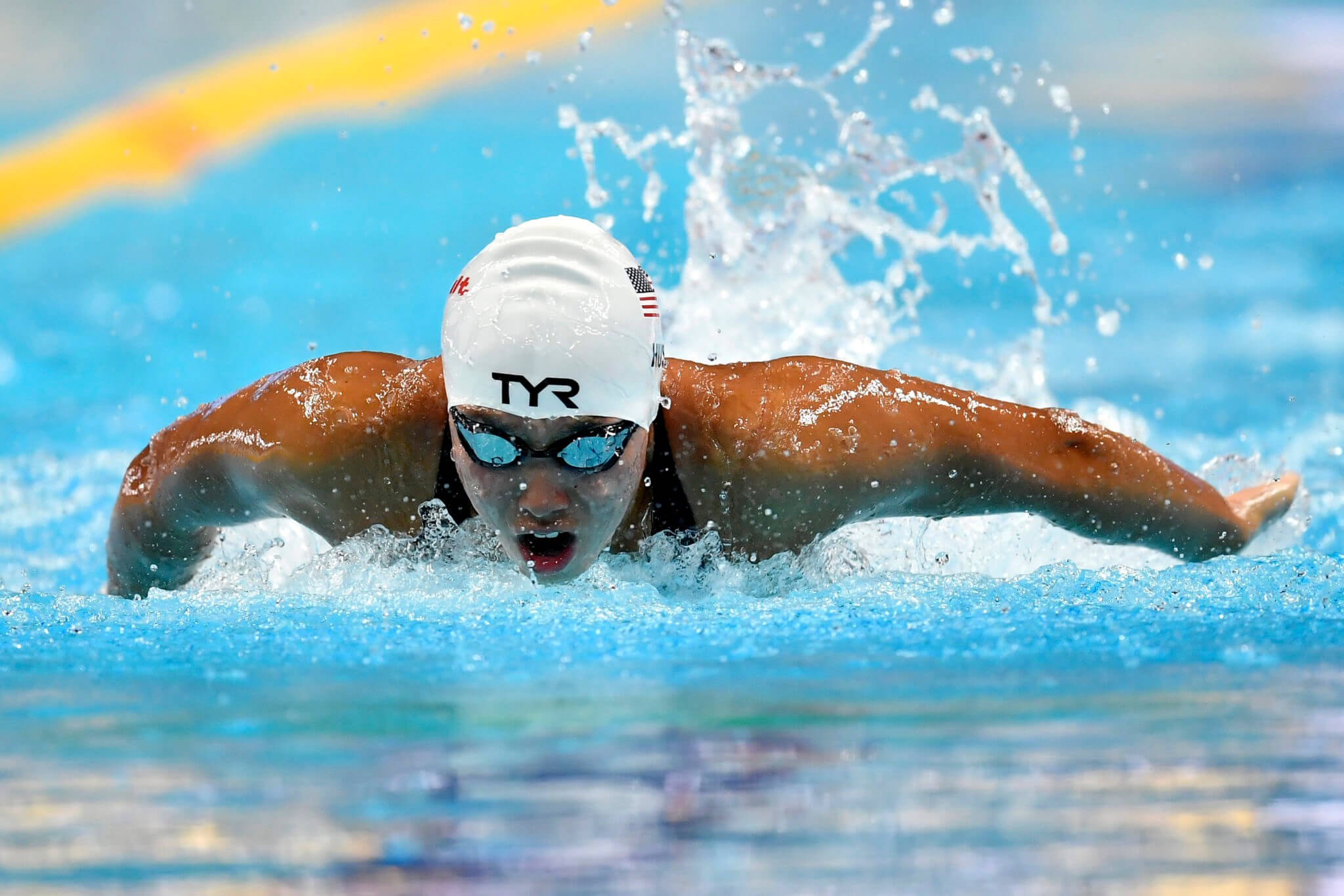 World Championships: Torri Huske Sets Pace in 100 Fly Semis in 56.29