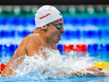 Leon Marchand Blasts French Record in 200-Meter Breaststroke