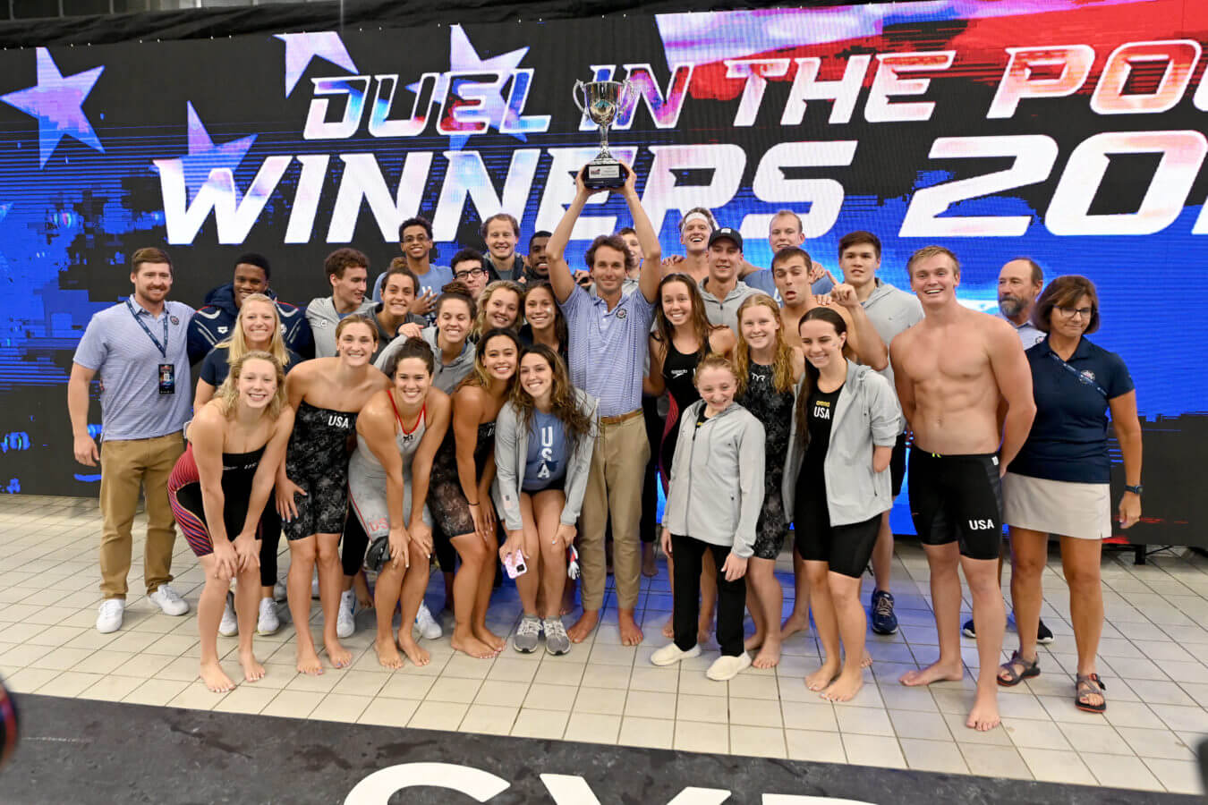 DUEL IN THE POOL: Michael Andrew Led USA Sink The Aussie Dolphins