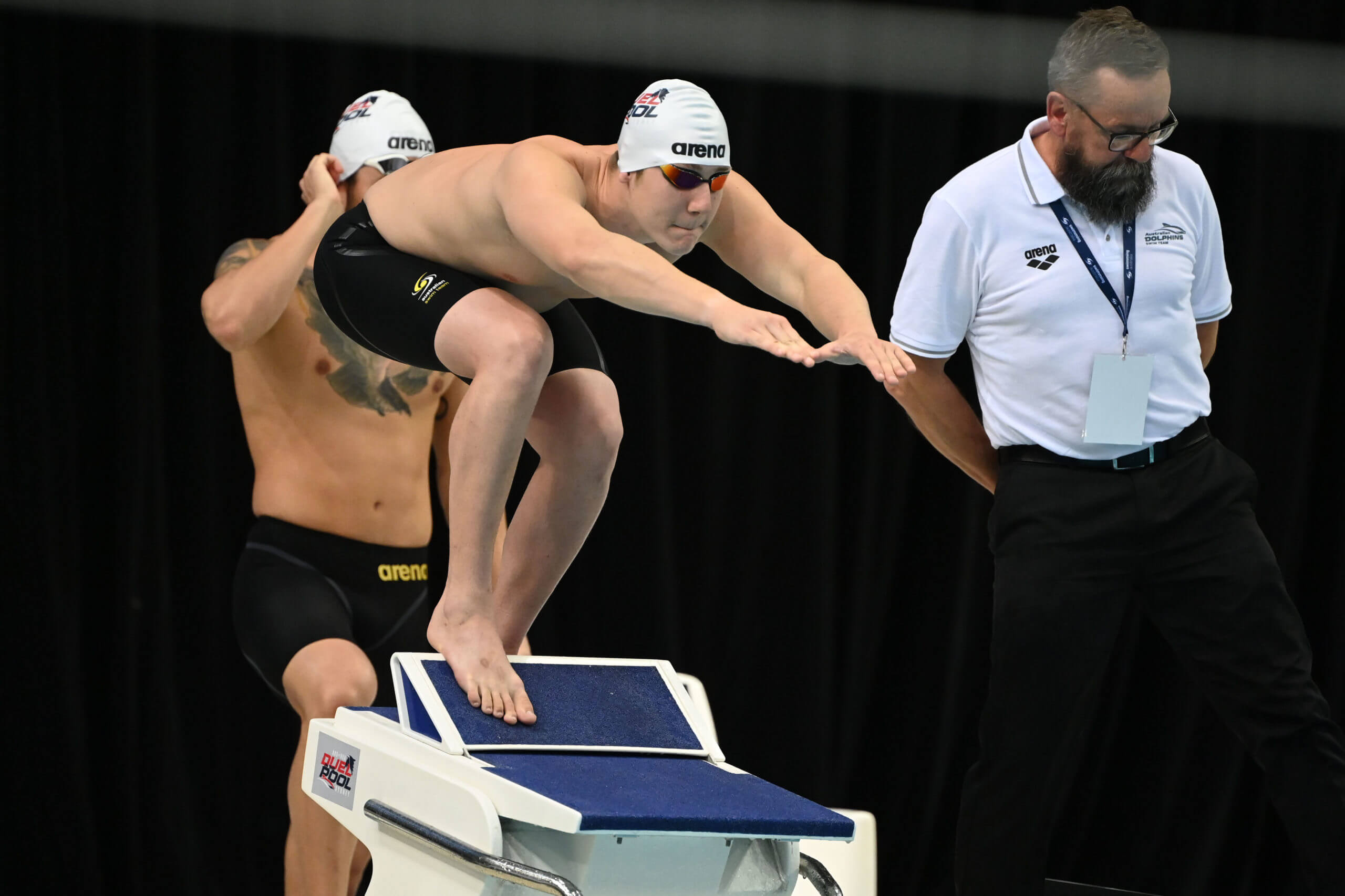 DUEL IN THE POOL: Michael Andrew Led USA Sink The Aussie Dolphins