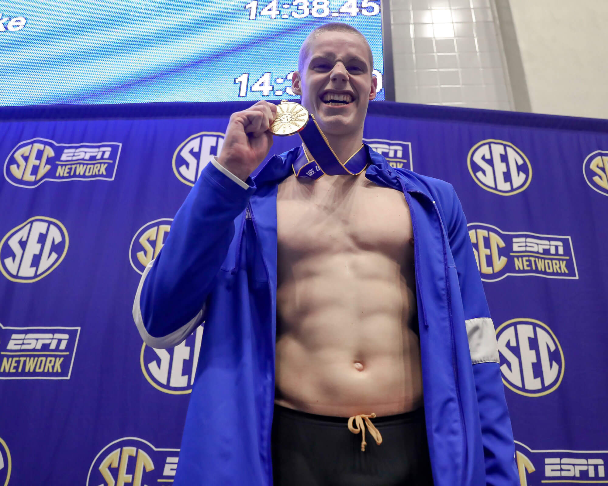 ‘Shocked’ Levi Sandidge Enjoys Milestone SEC Title for Kentucky