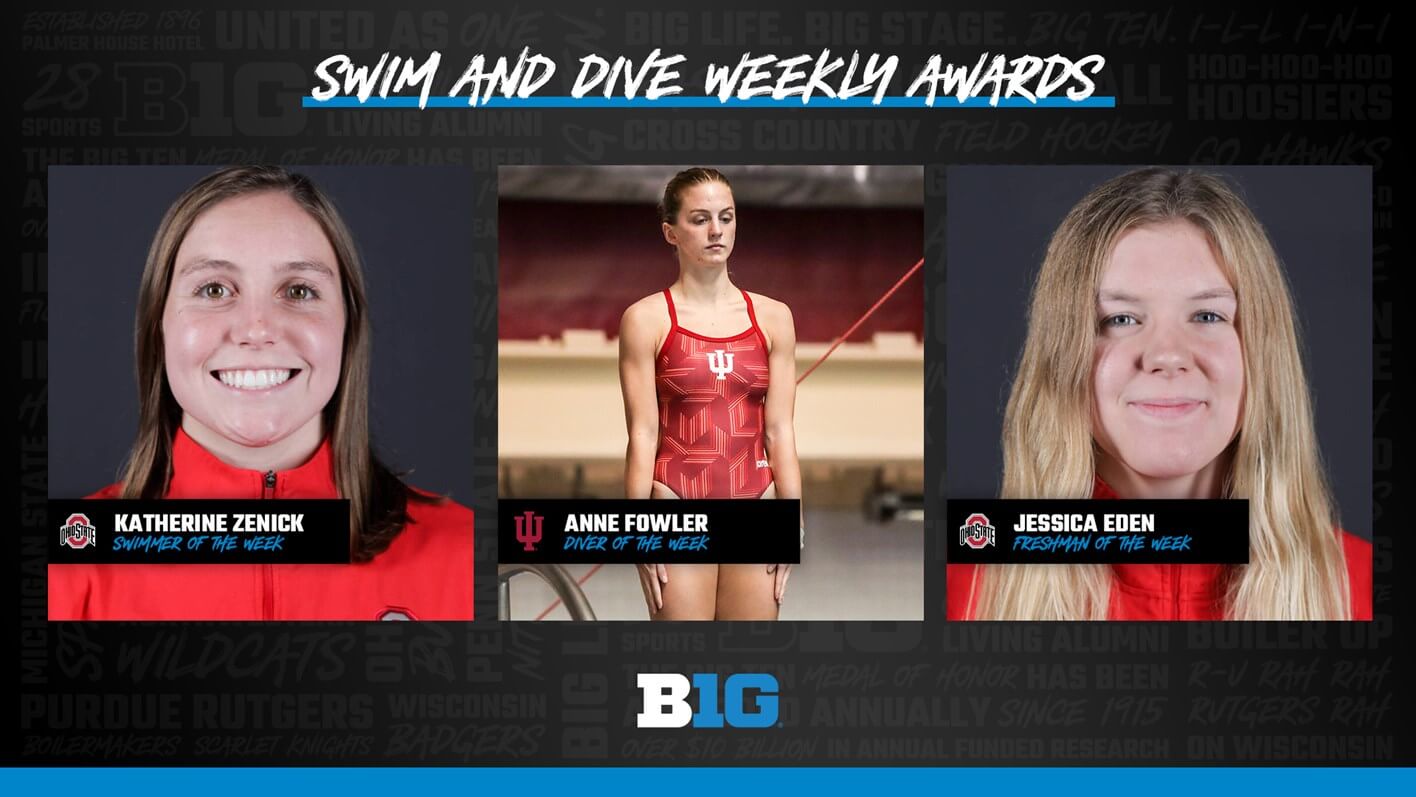 Big Ten Weekly Awards: Katherine Zenick, Bar Soloveychik Lead Honors