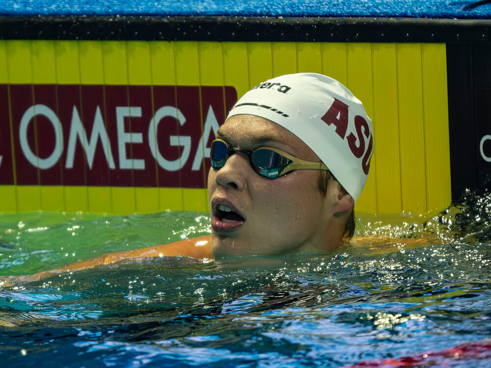 Jordan Crooks and College Rivals Pushing Limits in 50 Freestyle