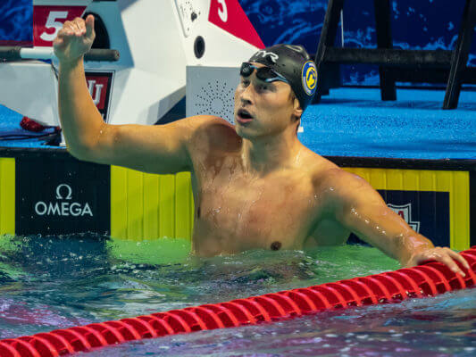 Justin Ress Clips Hunter Armstrong for 50 Backstroke Title