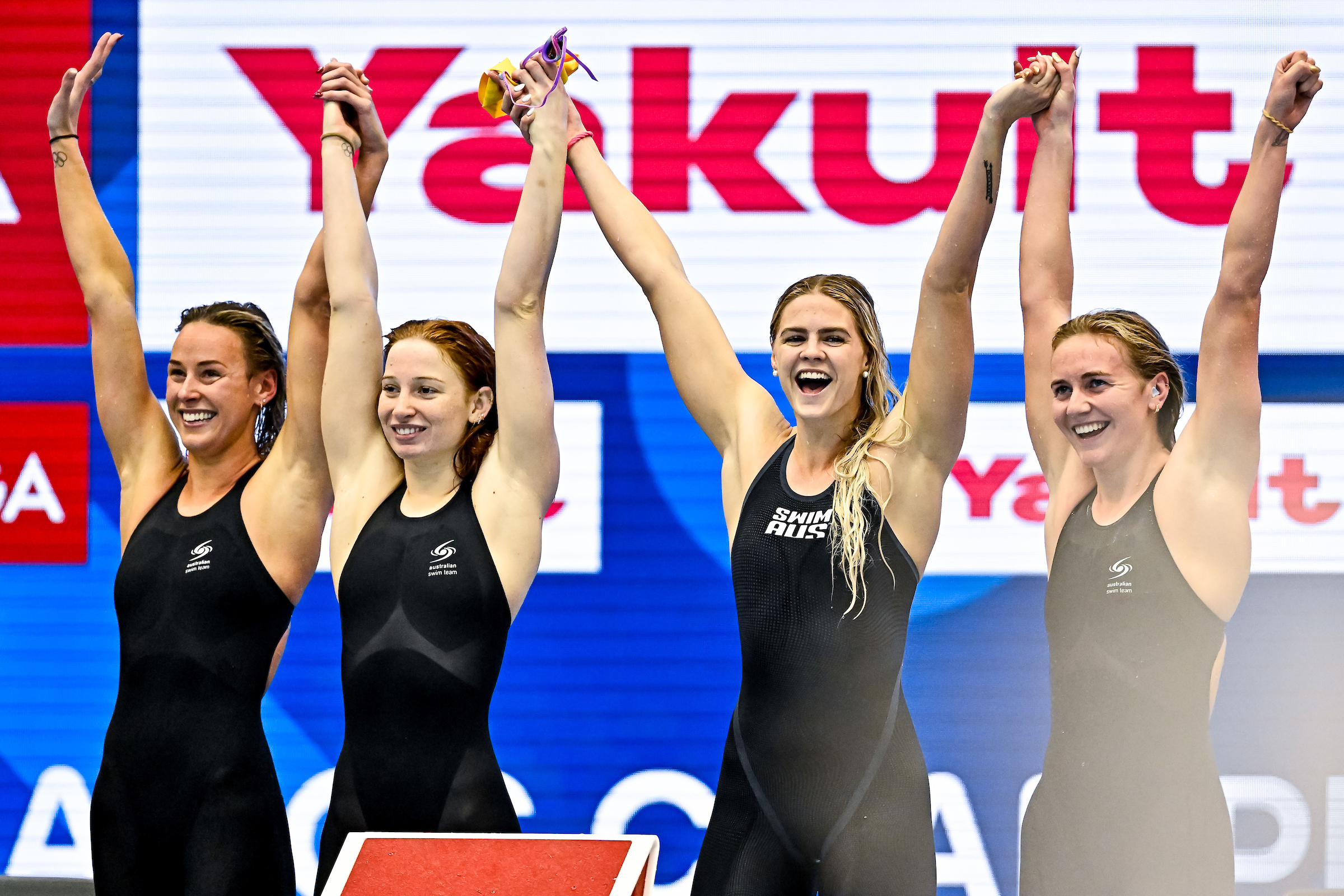 Australia's Golden Girls Make It Nine Gold in 4x200 Free Relay