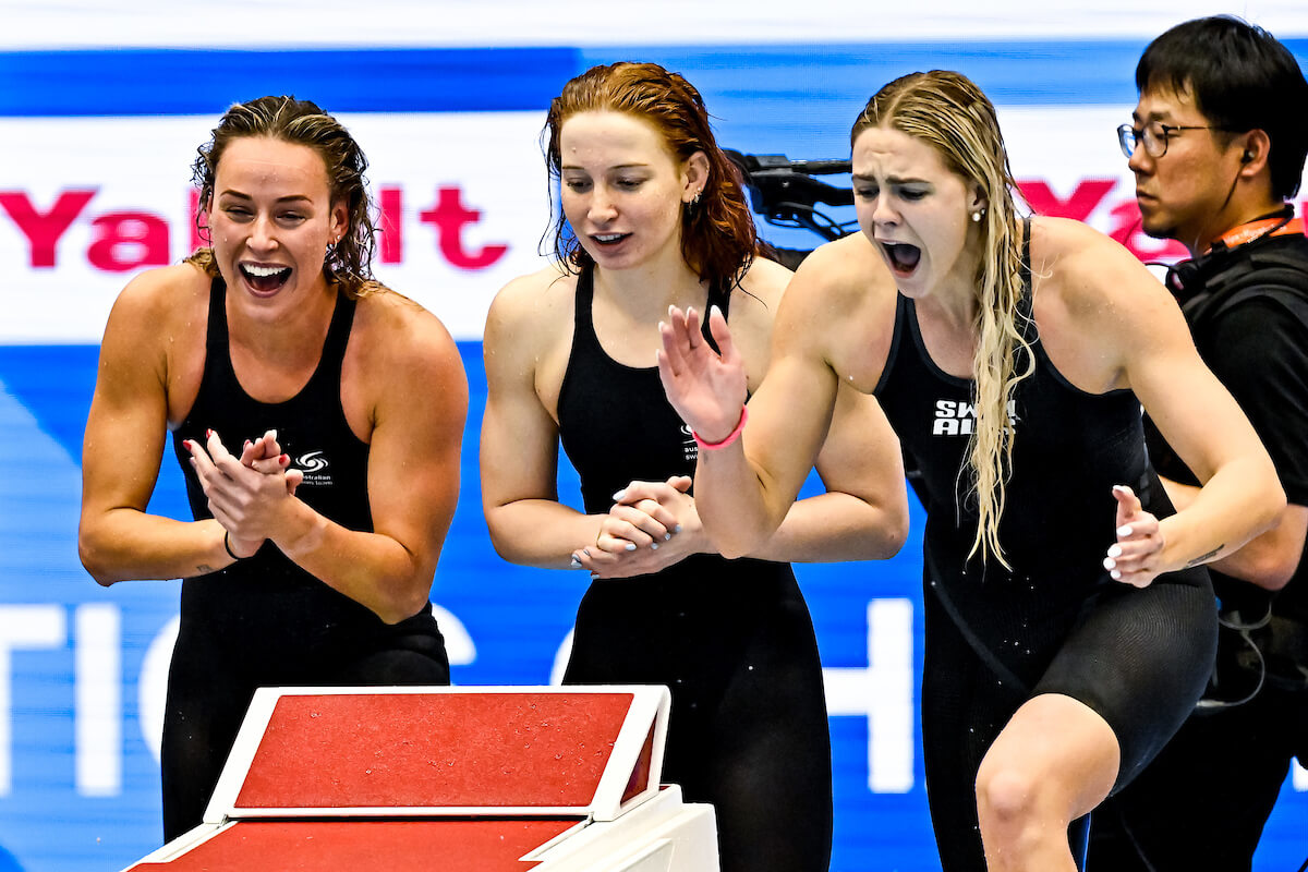 Australia's Golden Girls Make It Nine Gold in 4x200 Free Relay