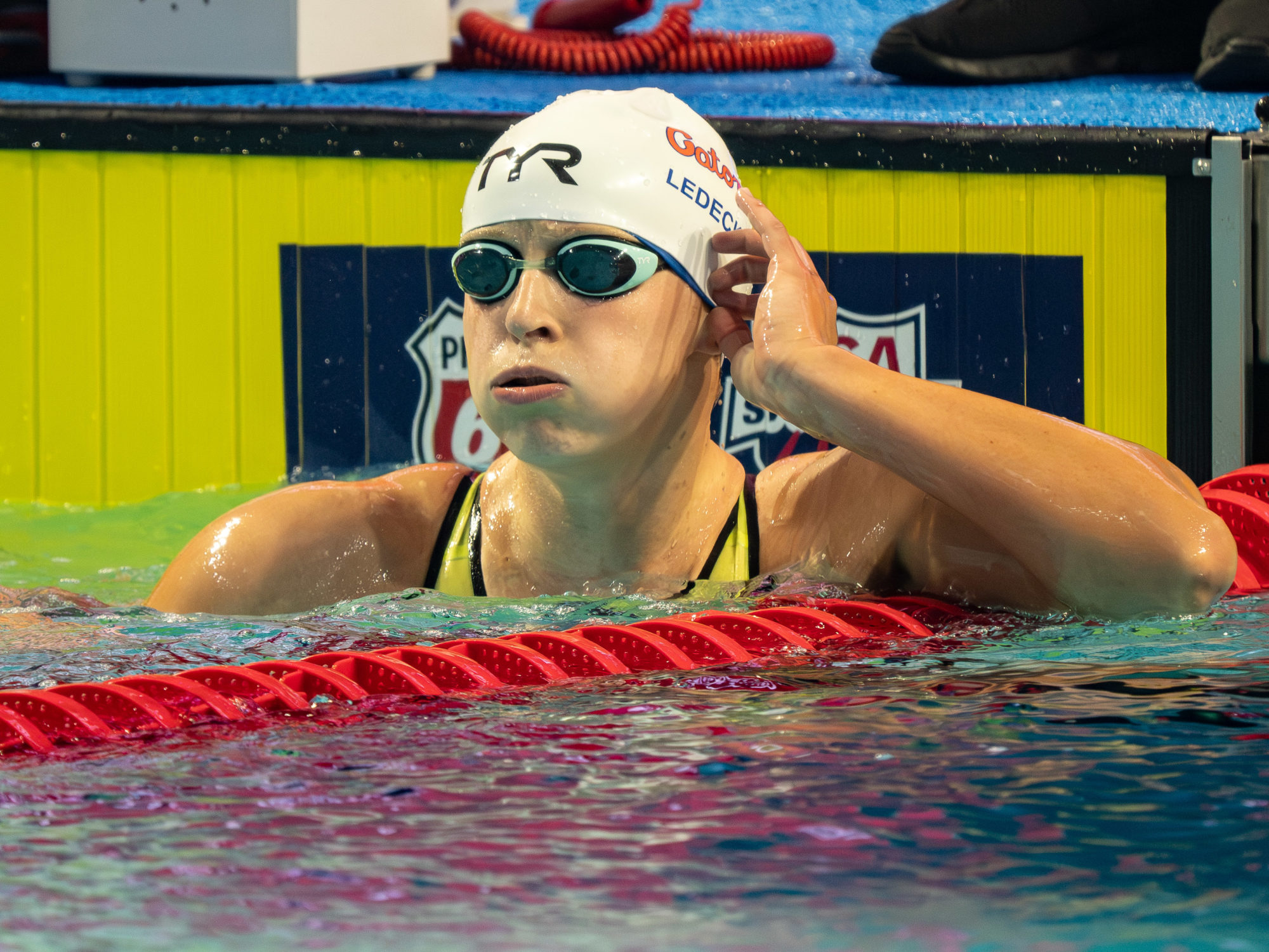 Katie Ledecky Dominates 800 Free; Clark Pulls Off Comeback Win