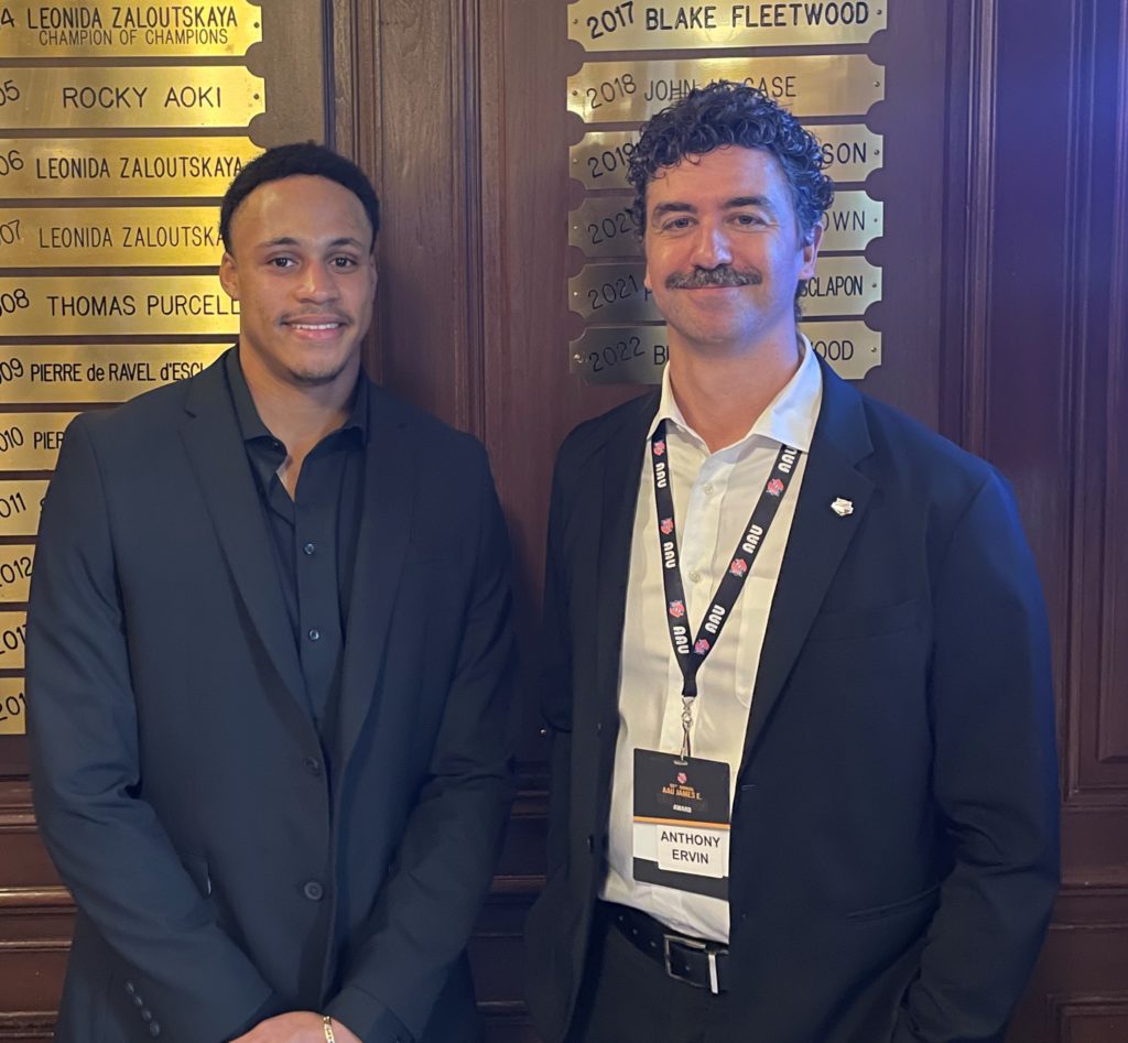 Sullivan Award to Clark, Kate Douglass, Jordan Crooks Celebrated