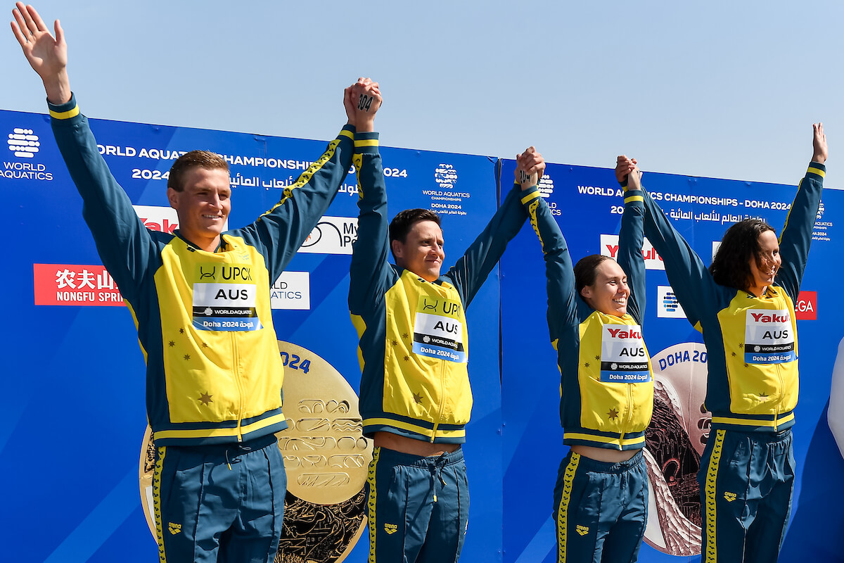 Australia Win 4x1500 Open Water Relay In Photo Finish With Italy