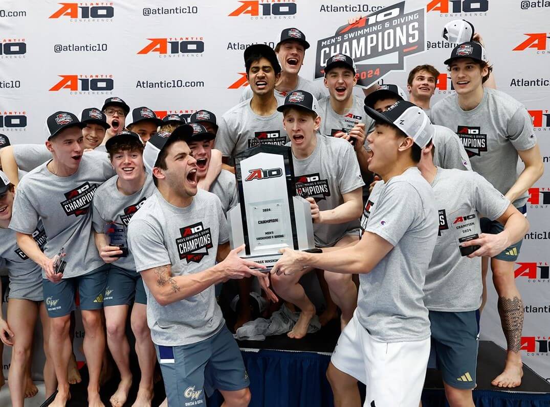 Atlantic 10 Conference Champs: George Washington Sweeps