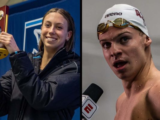 Dressel, Douglass, Marchand, Walsh: Comparing NCAA Meets