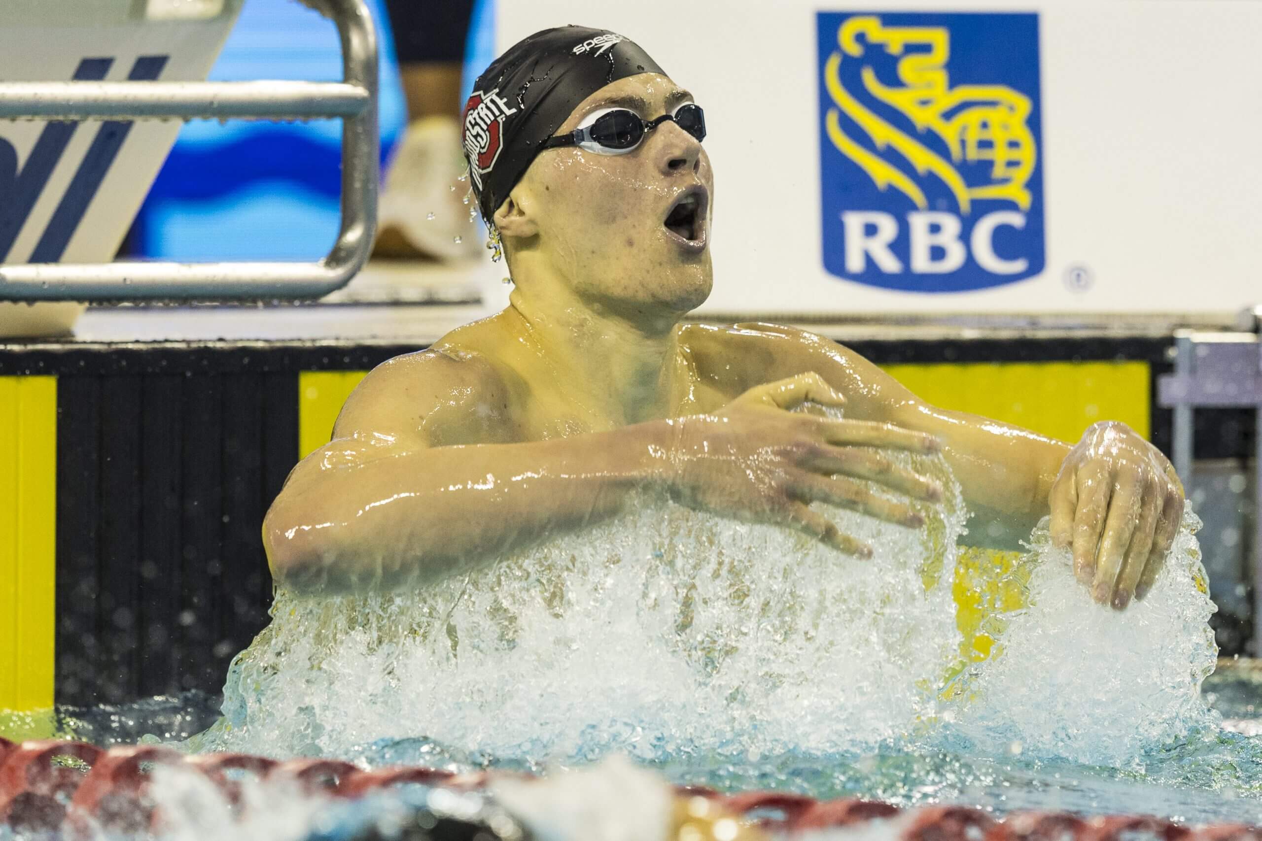 Canadian Swimming Trials, Day 6 Prelims: Tristan Jankovics, Finlay Knox ...