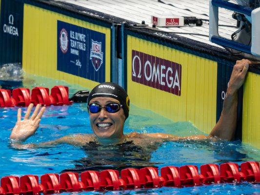 Gabrielle Rose, Meet's Oldest Swimmer at 46, Reaches Semifinal