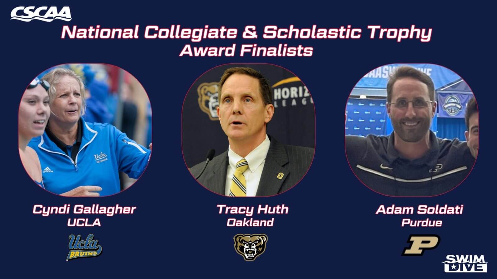 Cyndi Gallagher, Tracy Huth, Adam Soldati Finalists for National ...