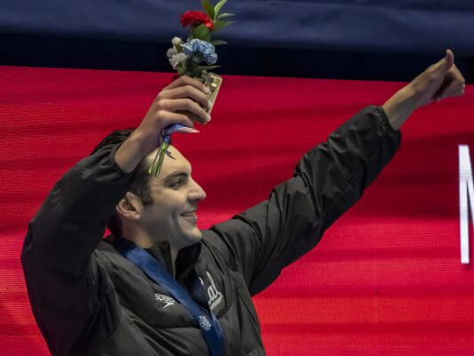 Jack Alexy Dominates 50 Free, Santo Condorelli Qualifies for Team